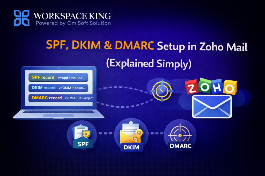 SPF, DKIM & DMARC Setup in Zoho Mail (Explained Simply) - workspaceking
